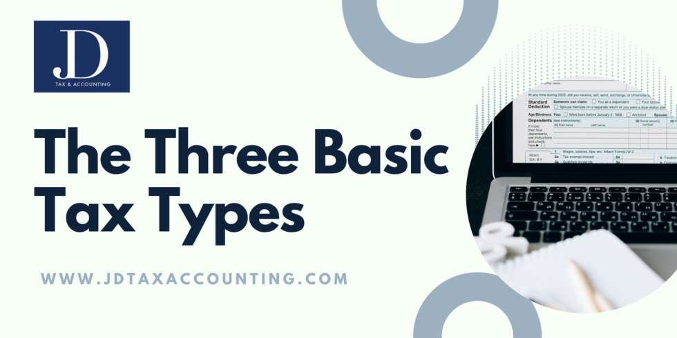 The Three Basic Tax Types - JD Tax and Accounting Advisors